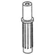 Bi-Fold Top Mount Pivot, 3/8 Nylon Pivot, 3/8 in. Nylon Base (2-pack ...