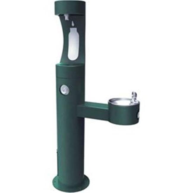 Bi-Level Outdoor Pedestal Fountain, Upper Water Refilling Station ...