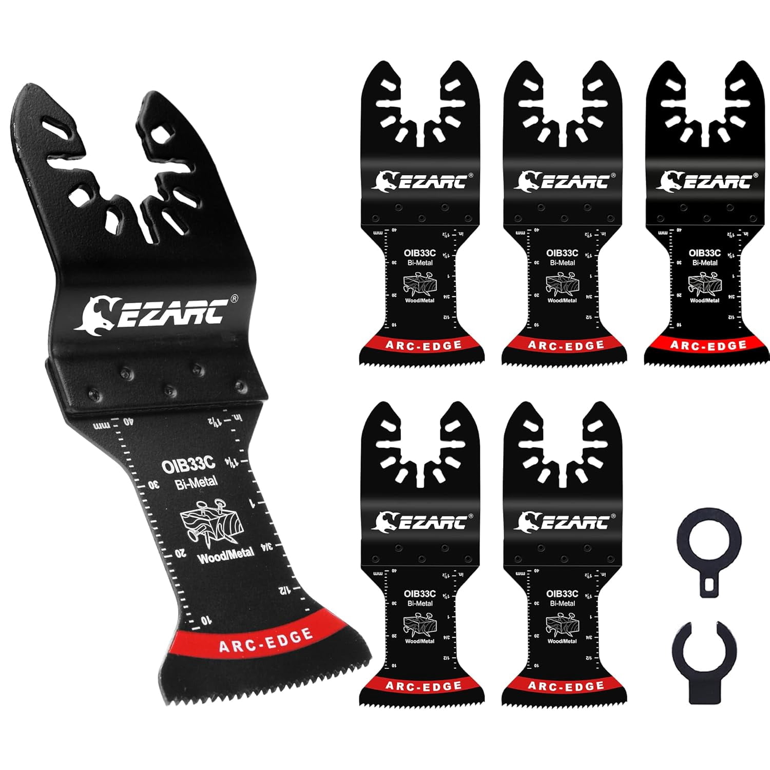 Bi-Metal Oscillating Saw Blades - 5 PCS Arc Edge Multitool Blades ...
