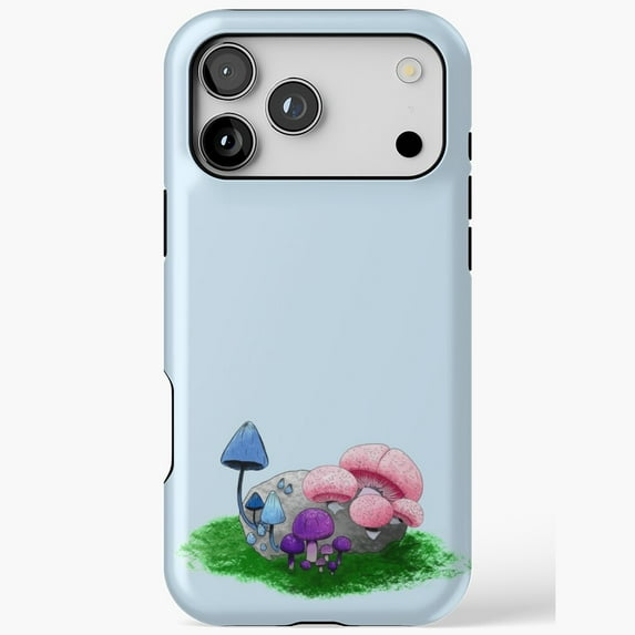 Bi Mushrooms Whimsical Fungi Pattern Case Compatible with iPhone 11-17 ...
