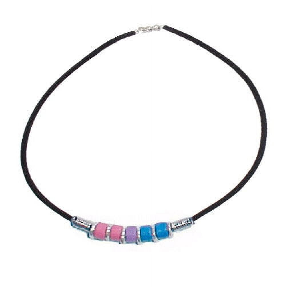 Bi Pride Plain Bead Necklace - Bisexual LGBT Pride Chain - Walmart.com