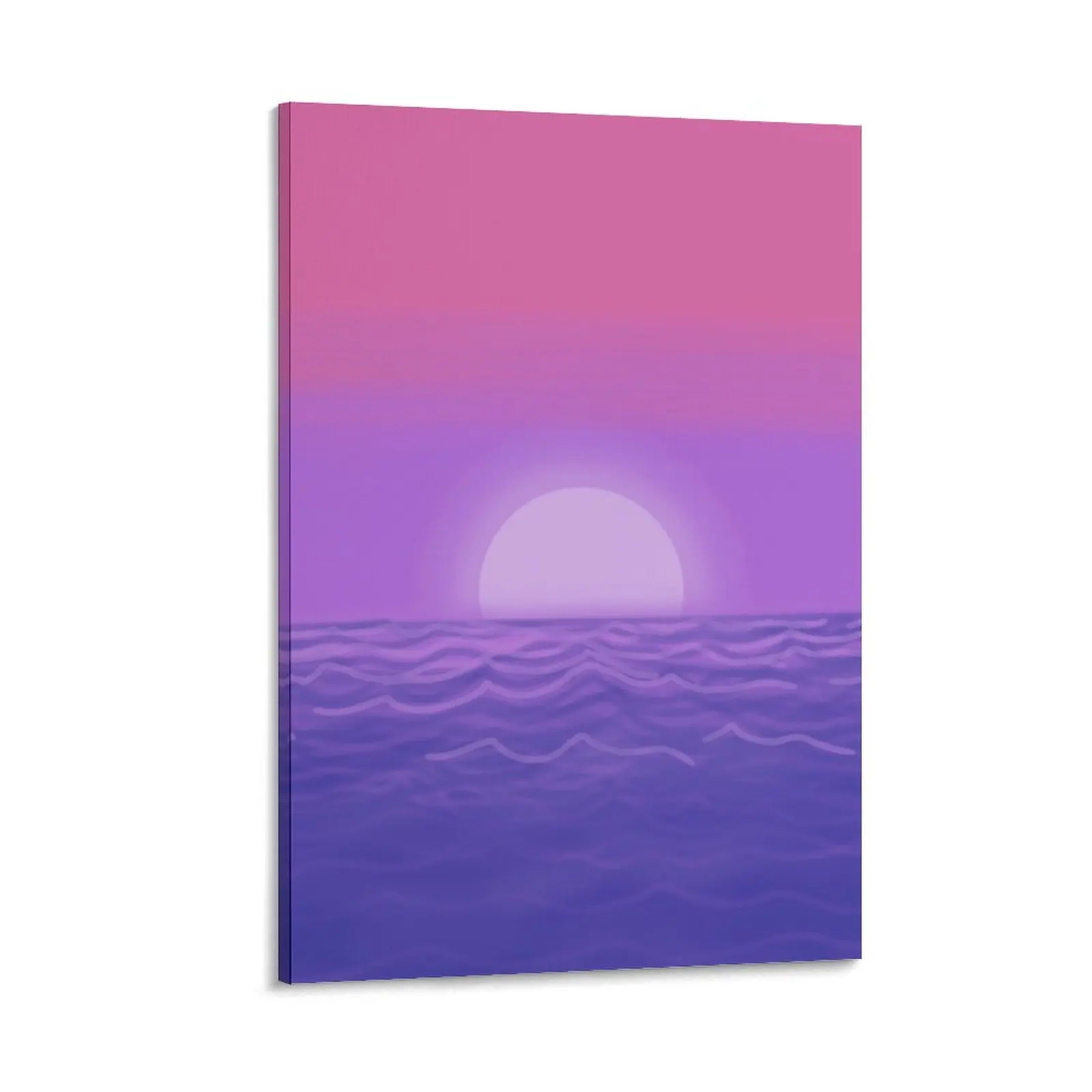 Bi Pride Sunset Landscape Canvas Painting paintings wall decor vintage ...