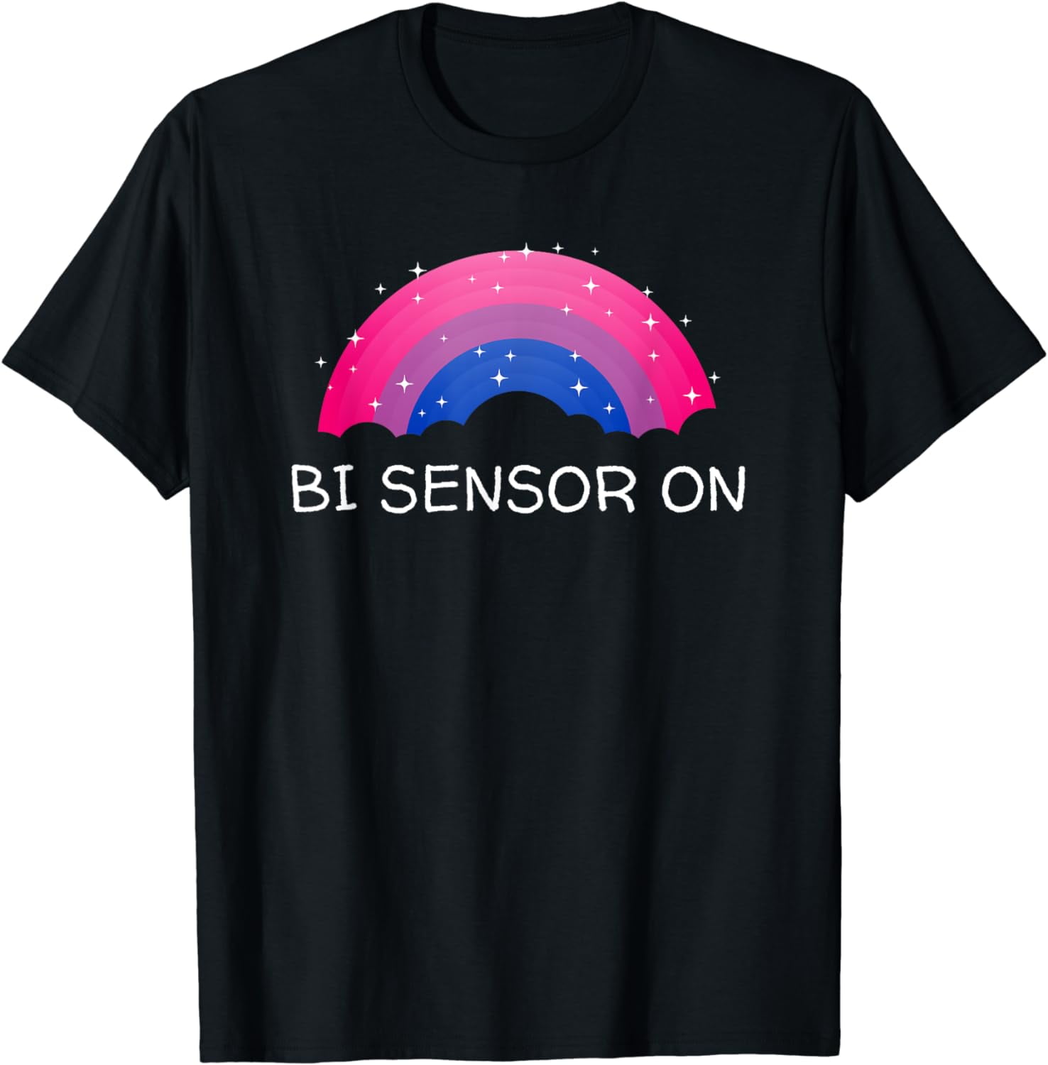 Bi Sensor On Bisexual Funny Bi Pride Humor LGBTQ Single T-Shirt ...