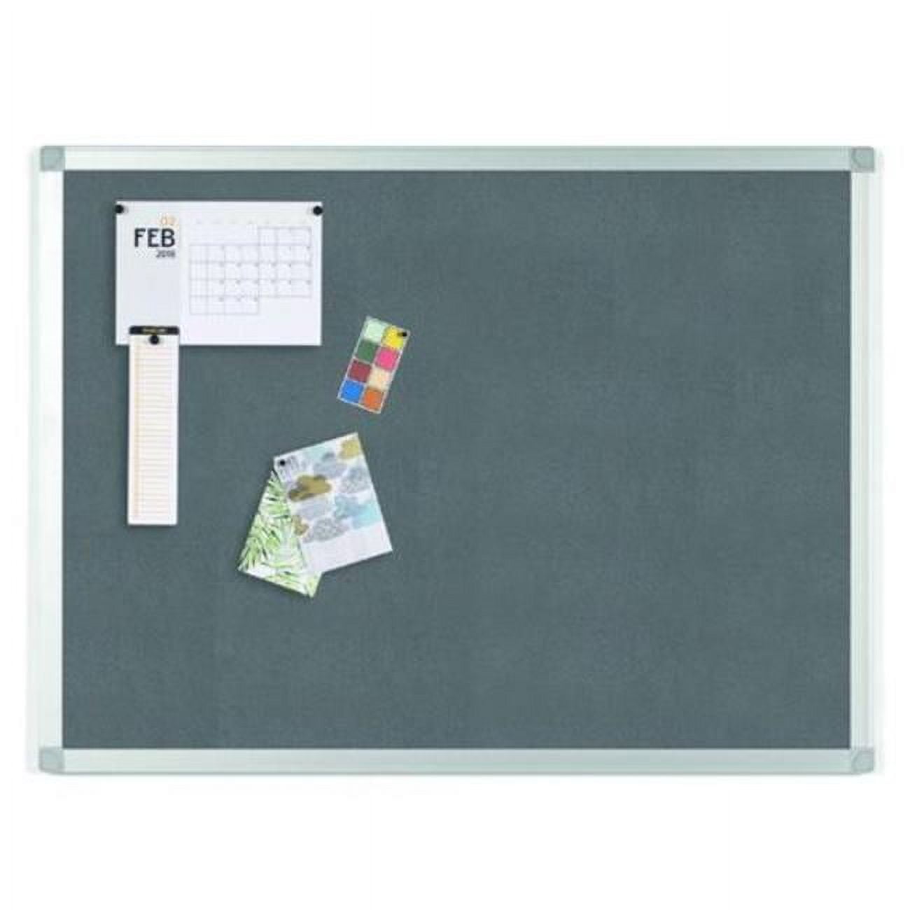 Bi-Silque 36 x 48 in. Aluminum Frame MasterVision Ayda Felt Bulletin ...
