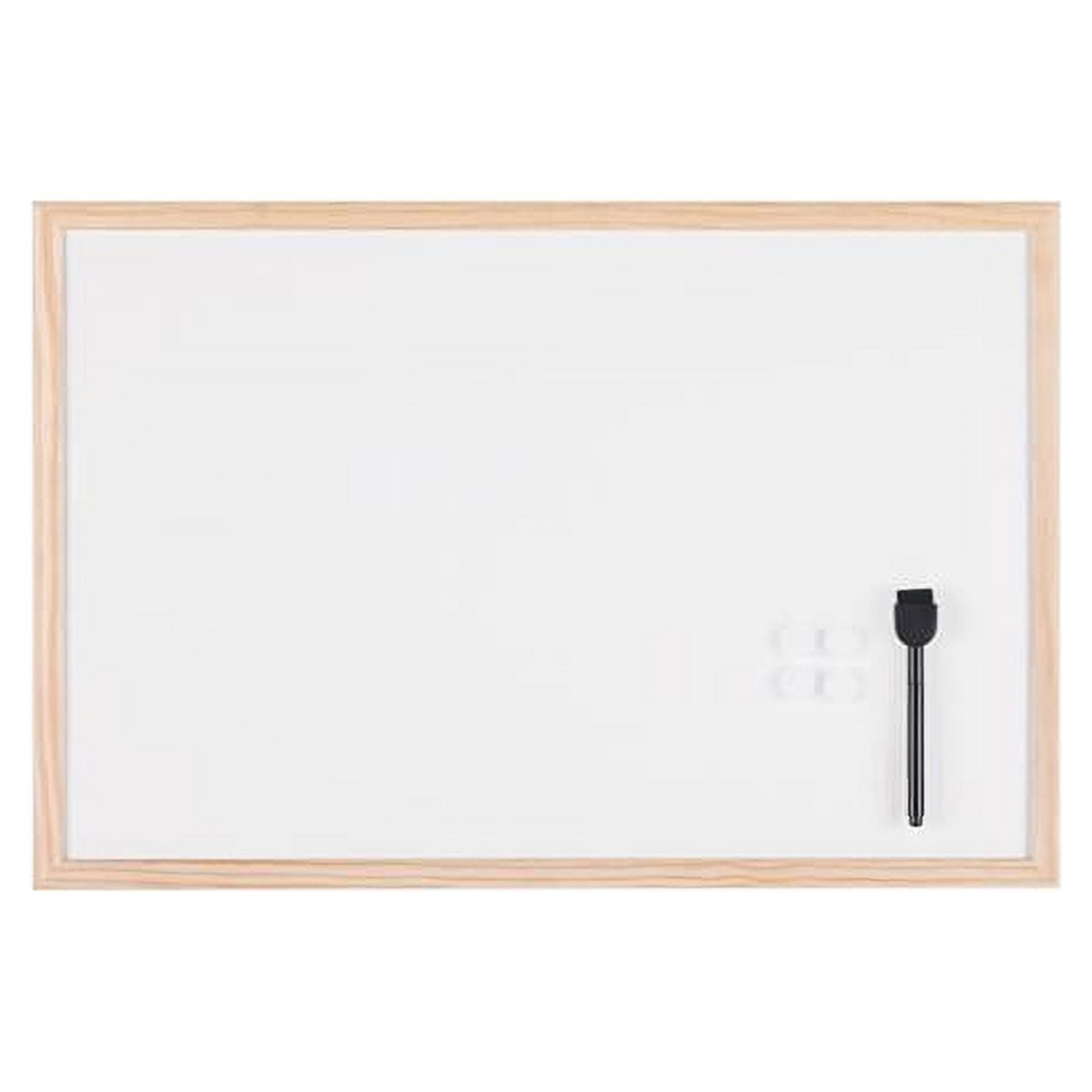 Bi-Silque MasterVision 36x48in Pine Wood Frame Magnetic Dry-Erase ...