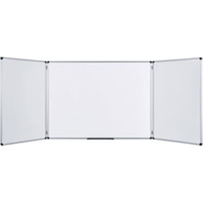 Bi-Silque Mastervision Trio Magnetic Whiteboard, White - Walmart.com