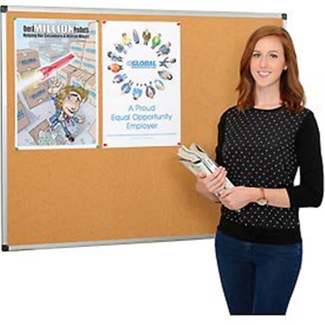 Bi-Silque Visual Communication Products 695318 Cork Bulletin Board, 48 ...