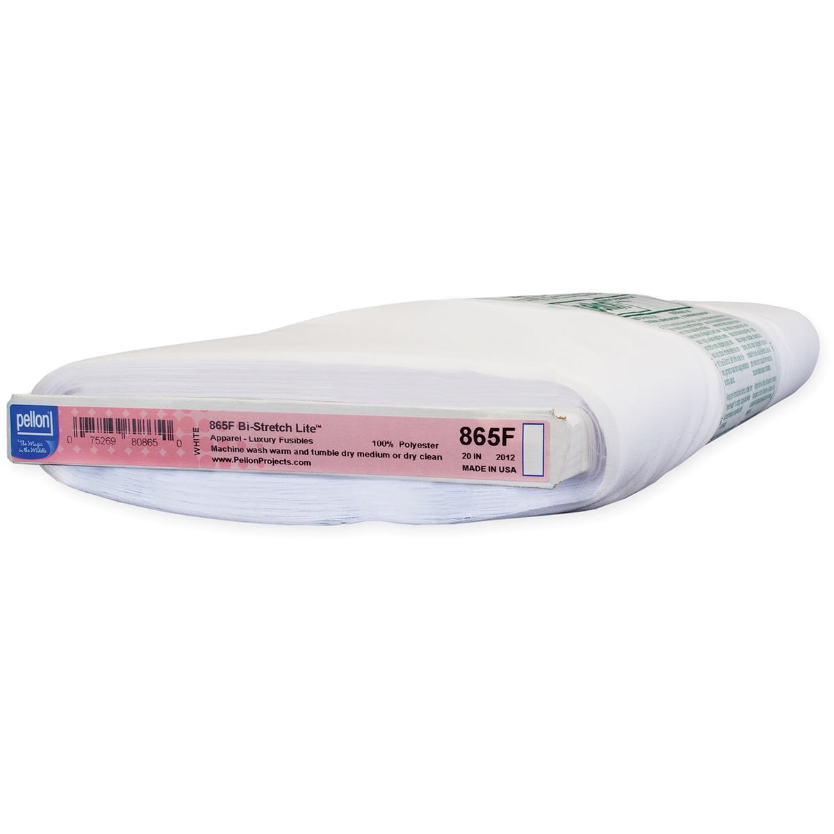 Pellon 865F Bi-Stretch Lite Fusible Interfacing White 20" x 25 Yards by ...