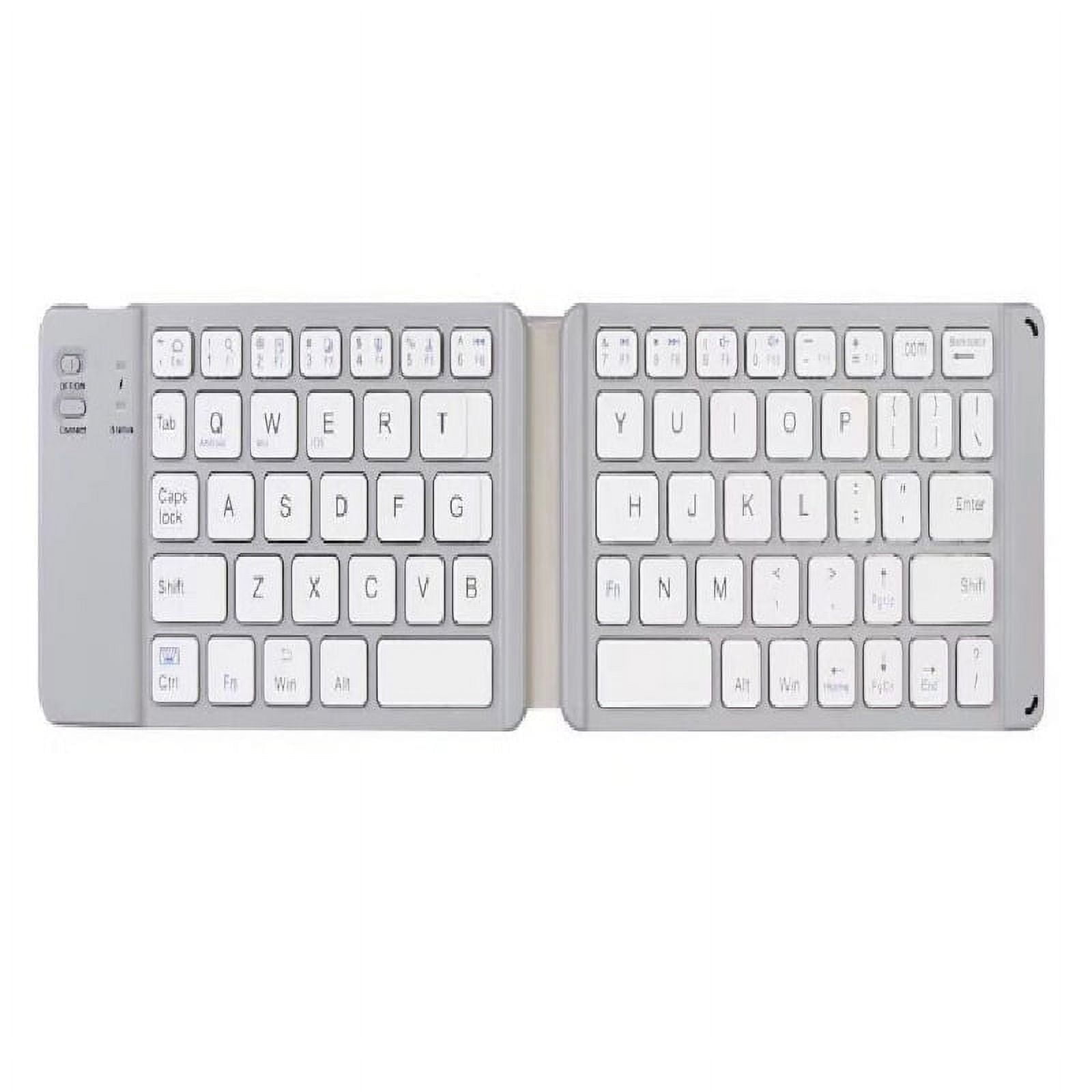 Bi-fold/Three Fold Wireless Foldable Keyboard Computer Office Silent ...