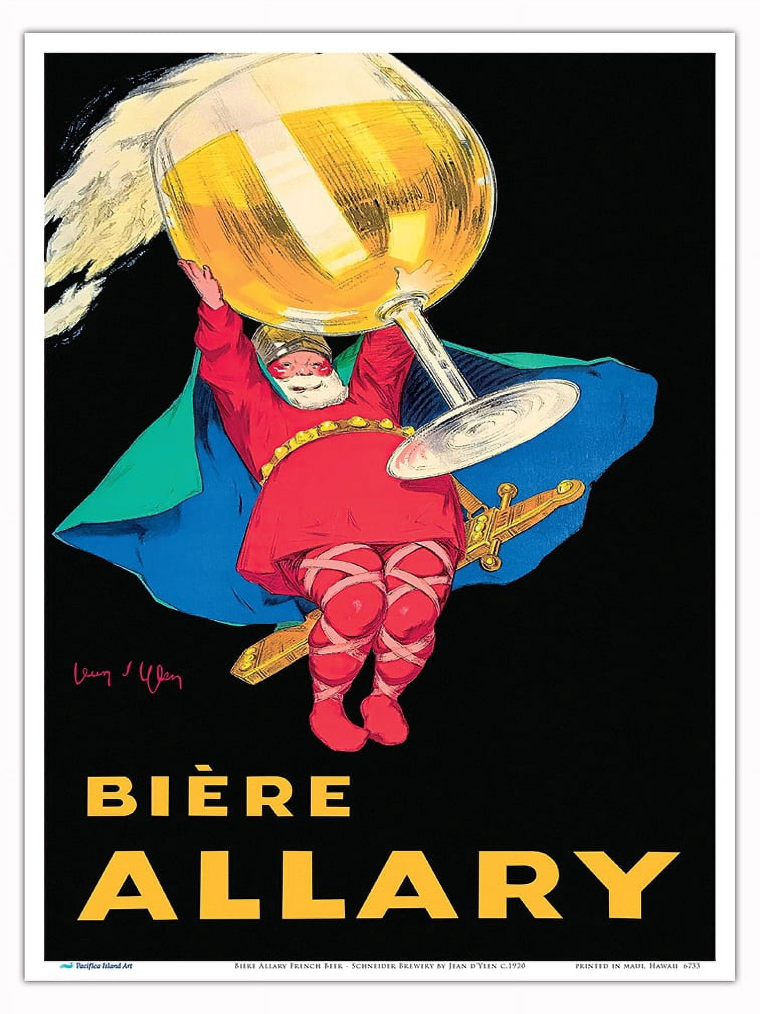 Biére Allary French Beer - Schneider Brewery - Vintage Advertising ...