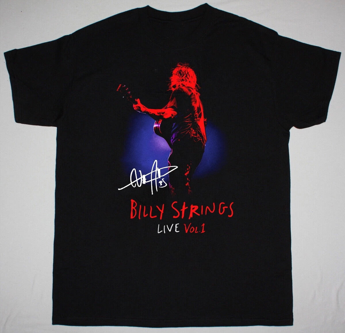 Bi!!y Tee Str!ngs Live V0l 1 T-Shirt for Music Fans - Walmart.com