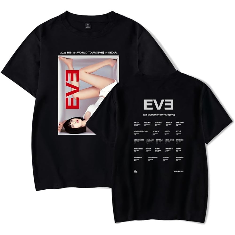 BiBi Singer Would Tour 2025 Merch Short Sleeve T-shirt Unisex Fashion ...