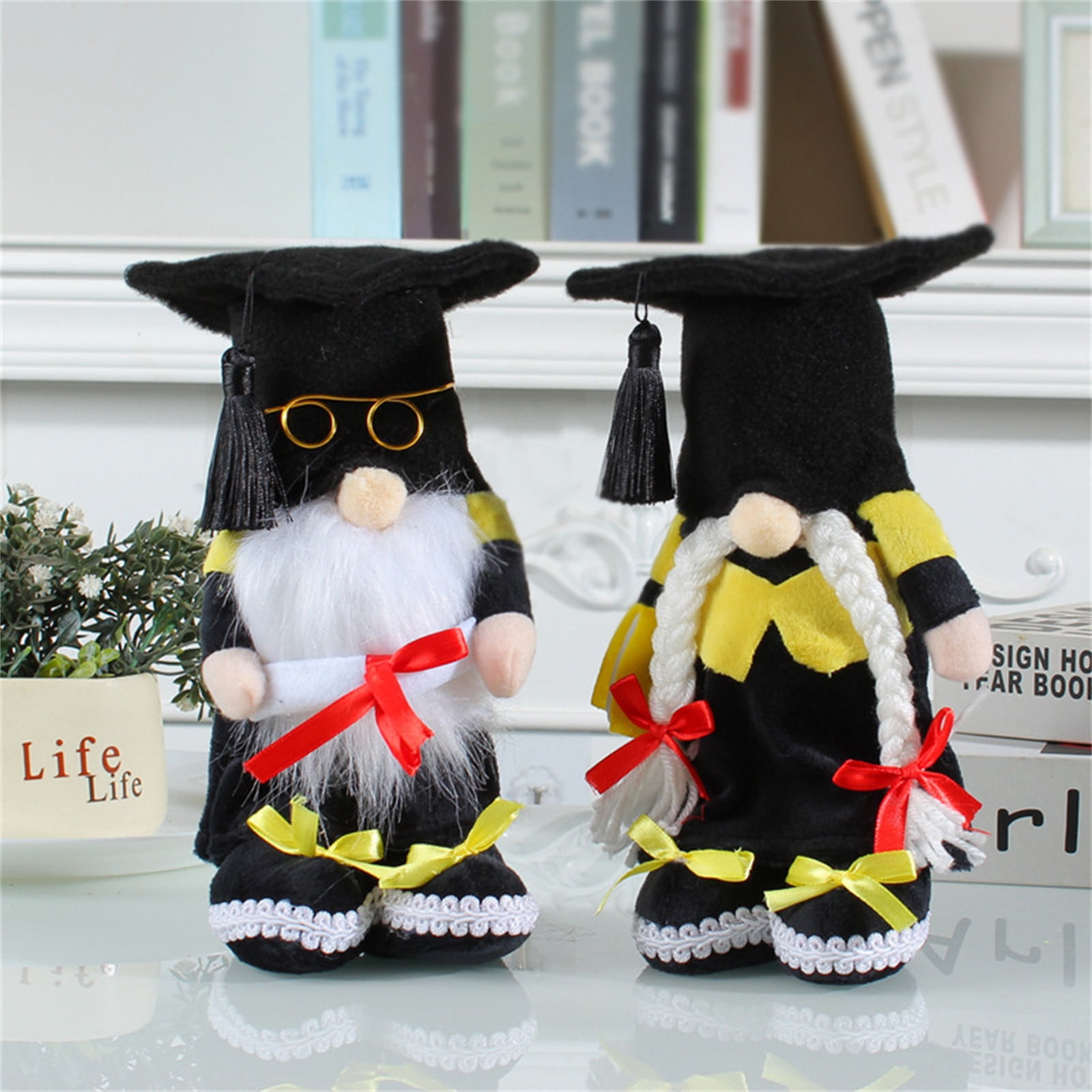 BiFandian 2025 Graduation Gift Gnomes Desktop Decorations, Plush ...