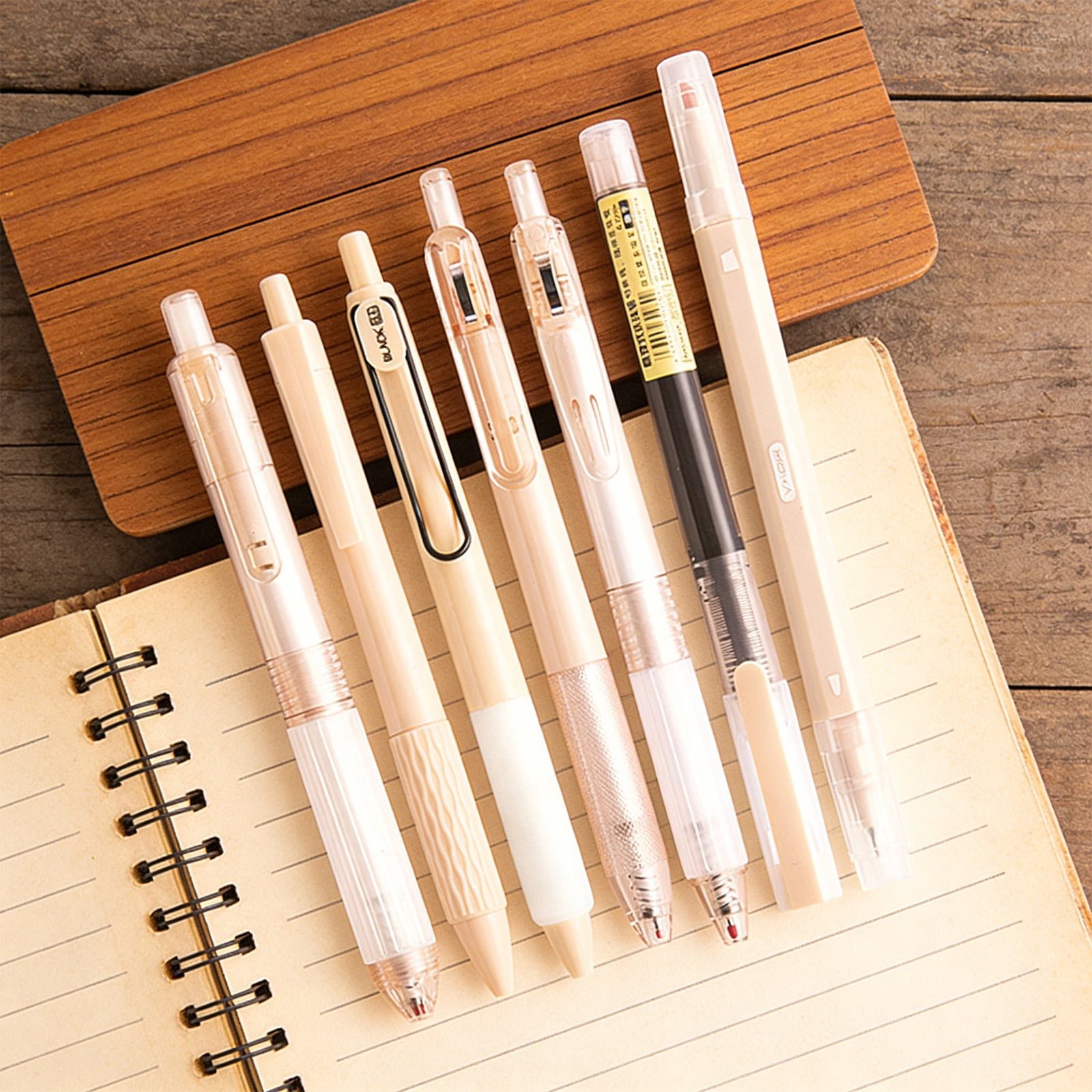 BiFandian 7pcs Office Ballpoint Pens, Multi-Purpose Writing Pens for ...