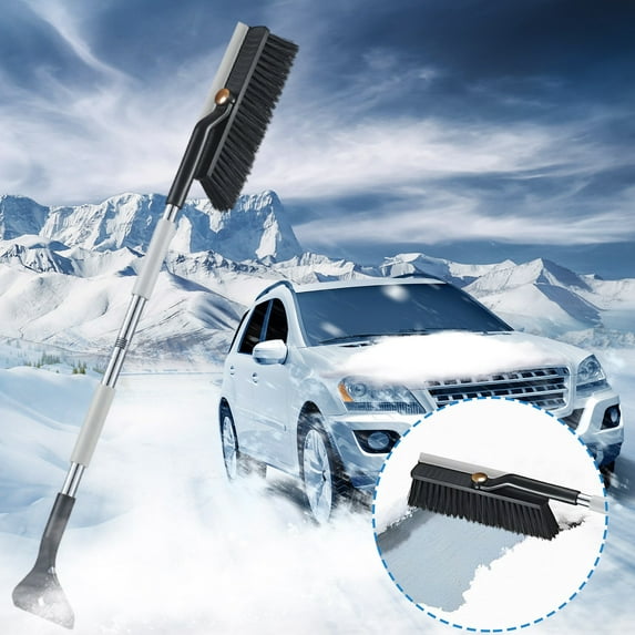 BiFandian Car Ice Scraper and Windshield Cleaner, Glass Brush Snow ...