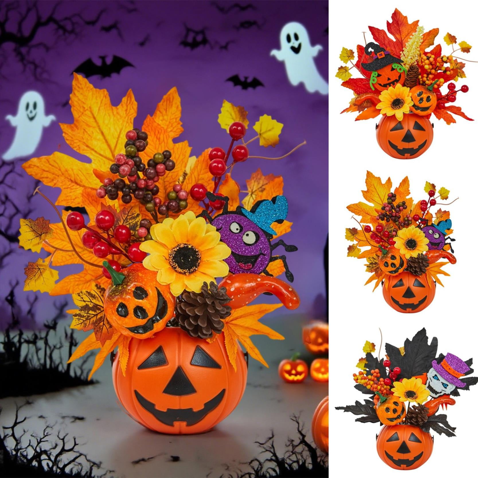 BiFandian Halloween Decoration Maple Leaf, Artificial Maple Leaves with ...