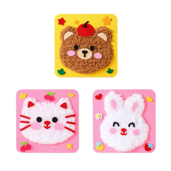 BiFandian Handmade Sewing Embroidery Kit, Yarn Painting Materials for ...