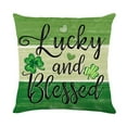 BiFandian Irish Printed Pillow Cover, St. Patrick's Day Decorative ...