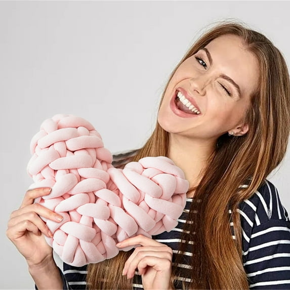 BiFandian Love Knot Heart Pillow, Themed Plush Pillow with Filling Core ...