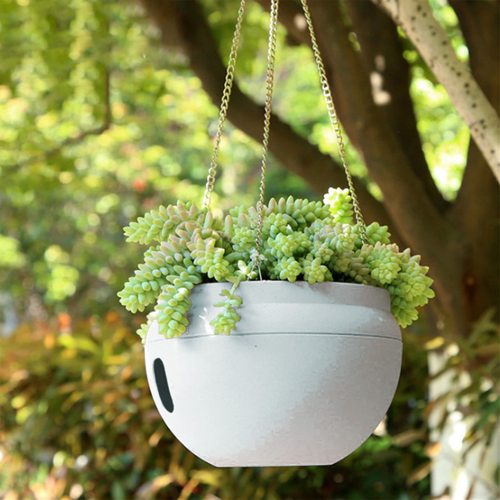 BiFandian Plastic Hanging Planters, Hanging Flower Pots, Plant Basket ...