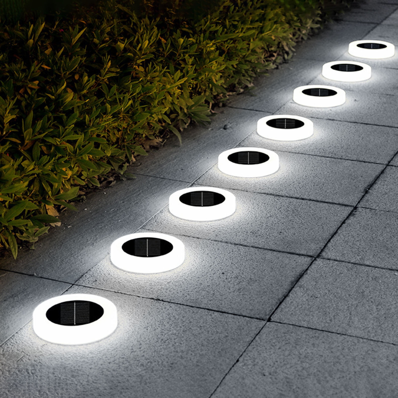 BiFandian Solar Ground Lights Outdoor, Waterproof LED Garden Lights, 2 ...