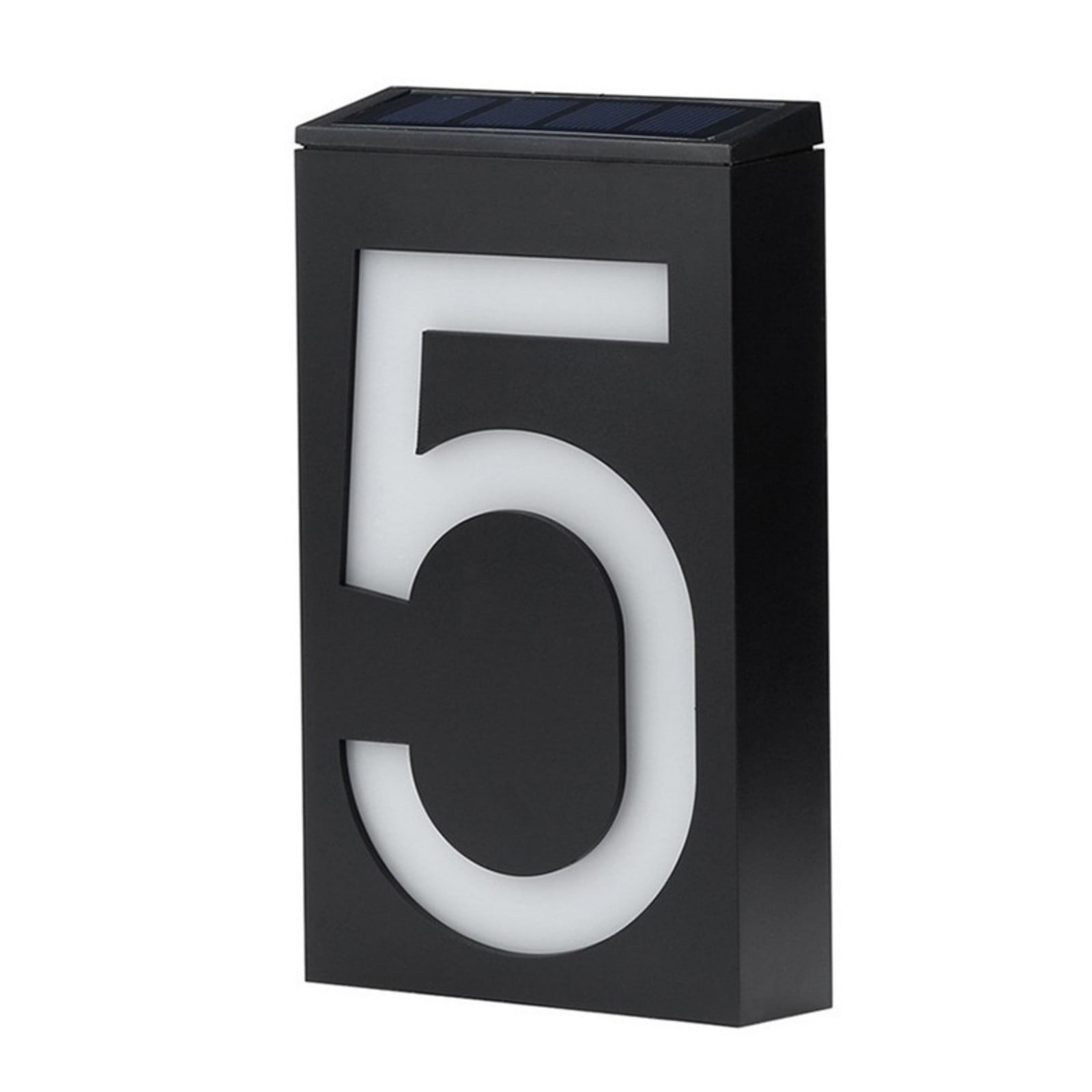 BiFandian Solar Powered Doorplate Light, Waterproof Wall Mounted Number ...