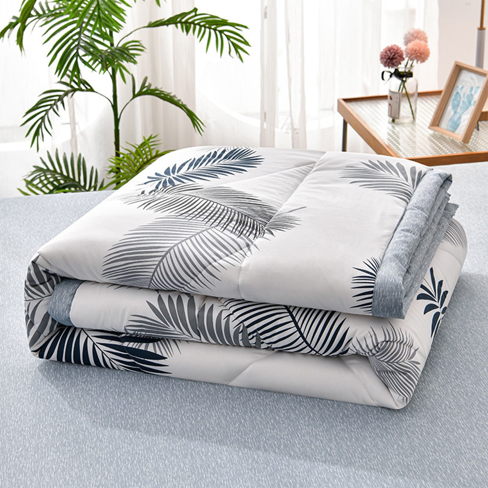 BiFandian Thin Summer Quilt, Microfiber Breathable Air Conditioner ...