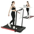BiFanuo 2 in 1 Folding Treadmill, Portable Compact Electric Indoor ...