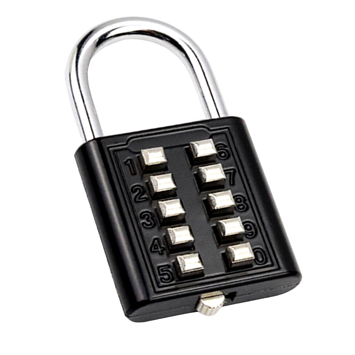 BiJun High Security 10-Digit Combination Padlock for Gym Lockers, Tool ...