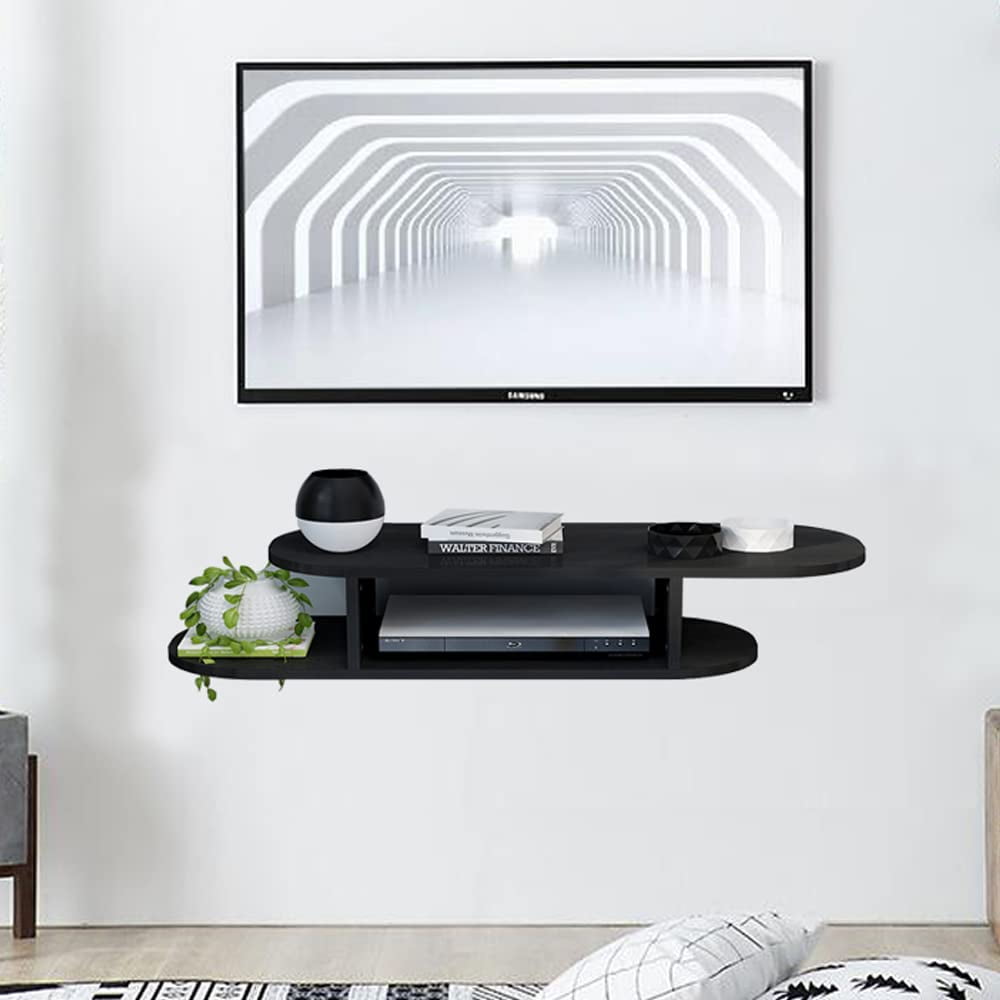 BiJun Wall Mounted Floating TV Stand Unit Shelf Media Console for TVs ...