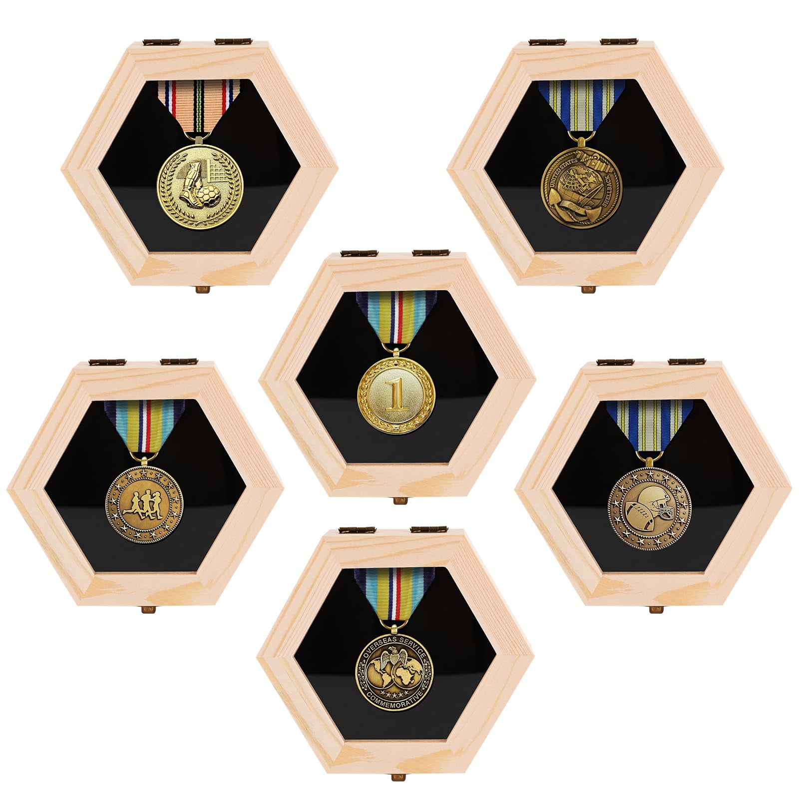BiJun Medal Display Case,Shadow Box for Medals Race Medal Display for ...