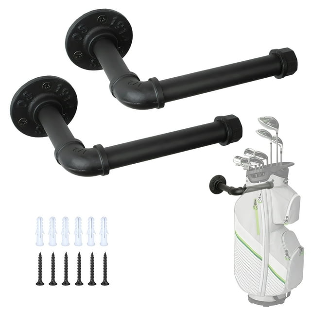 BiJun Wall Mount Golf Bag Storage Rack,Golf Bag Holder Garage Golf Bag Organizer Golf Bag Stand ...