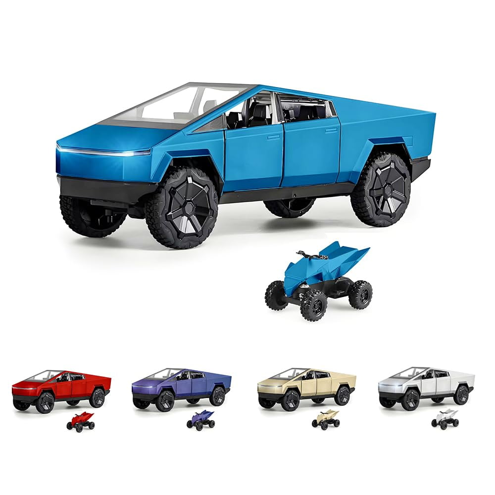 . BiKiBao Cyber Truck Toy Trucks Alloy Die Casting Model Pickup 1/24 ...