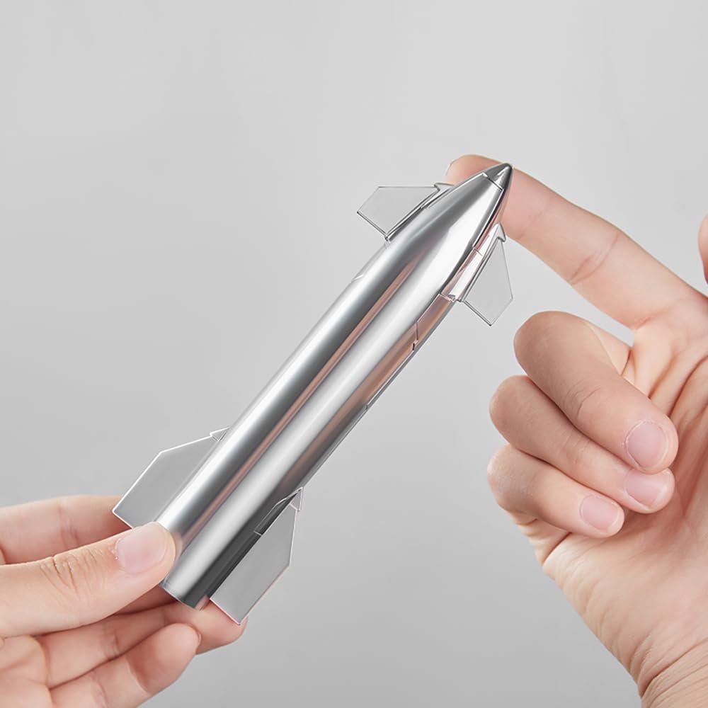 . BiKiBao SpaceX Starship Rocket Model with Metallic Texturel ...