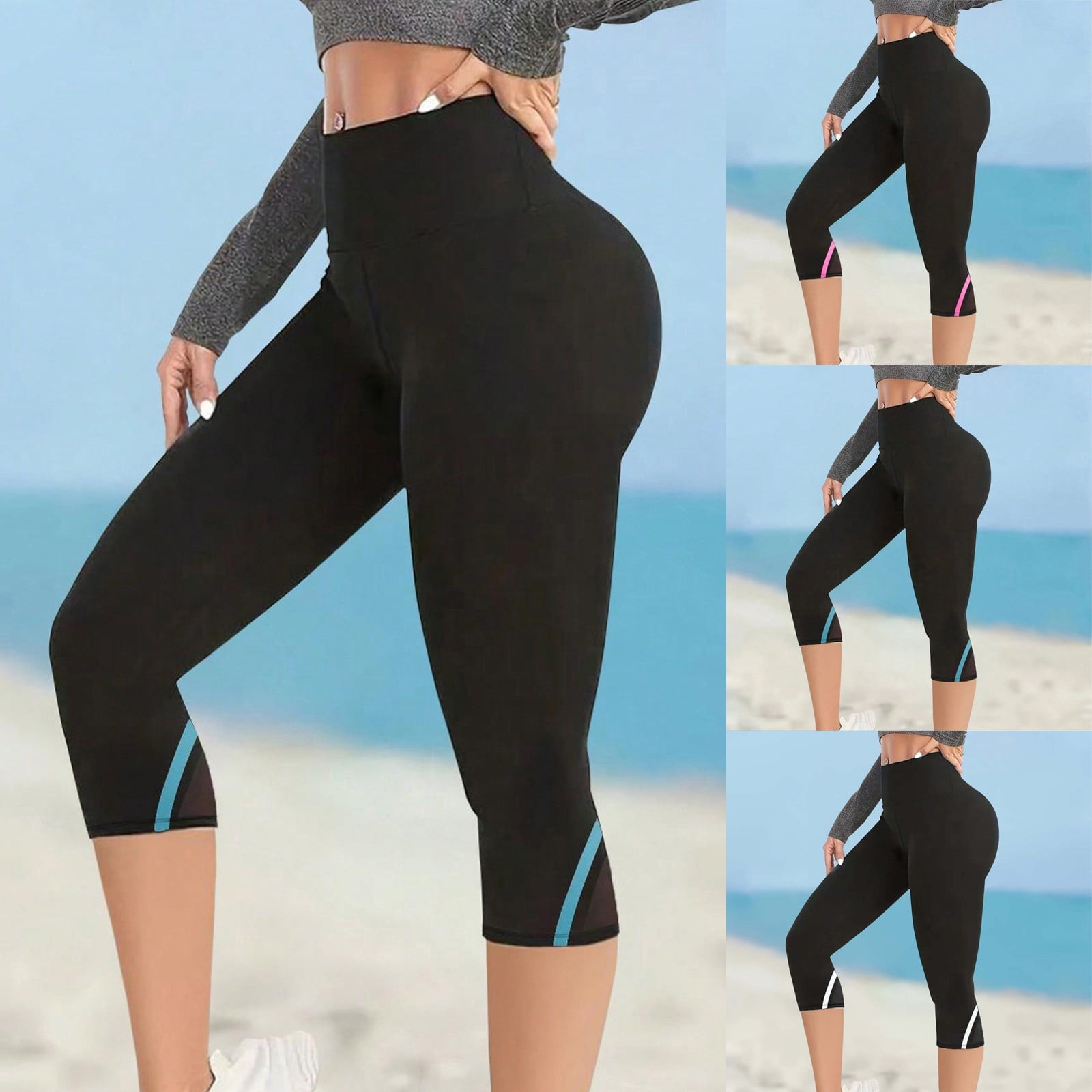 BiZtdJrK Compression Legging for Women High Waist Tummy Control Yoga ...