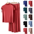 BiZtdJrK Green Comfy Pajamas for Women Set Mock Neck Cap Sleeve Tops ...