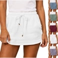 BiZtdJrK Light Blue Womens Athletic Golf Skirts Linen Lightweight ...