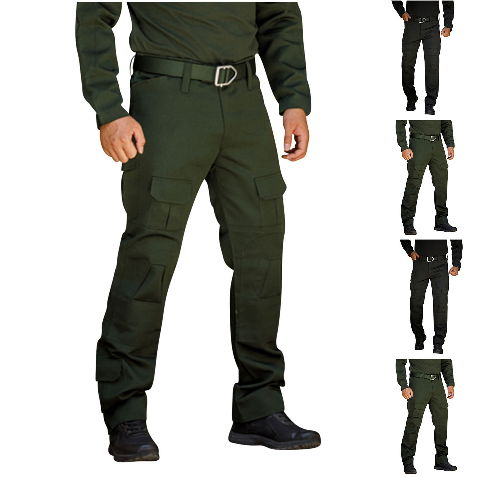 BiZtdJrK Men's Cargo Pants Casual Solid Jogger Athletic Pants Outdoor ...