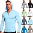 BiZtdJrK Men's Lightweight Full Zip Sun Hoodie Summer UPF 50+ Long ...