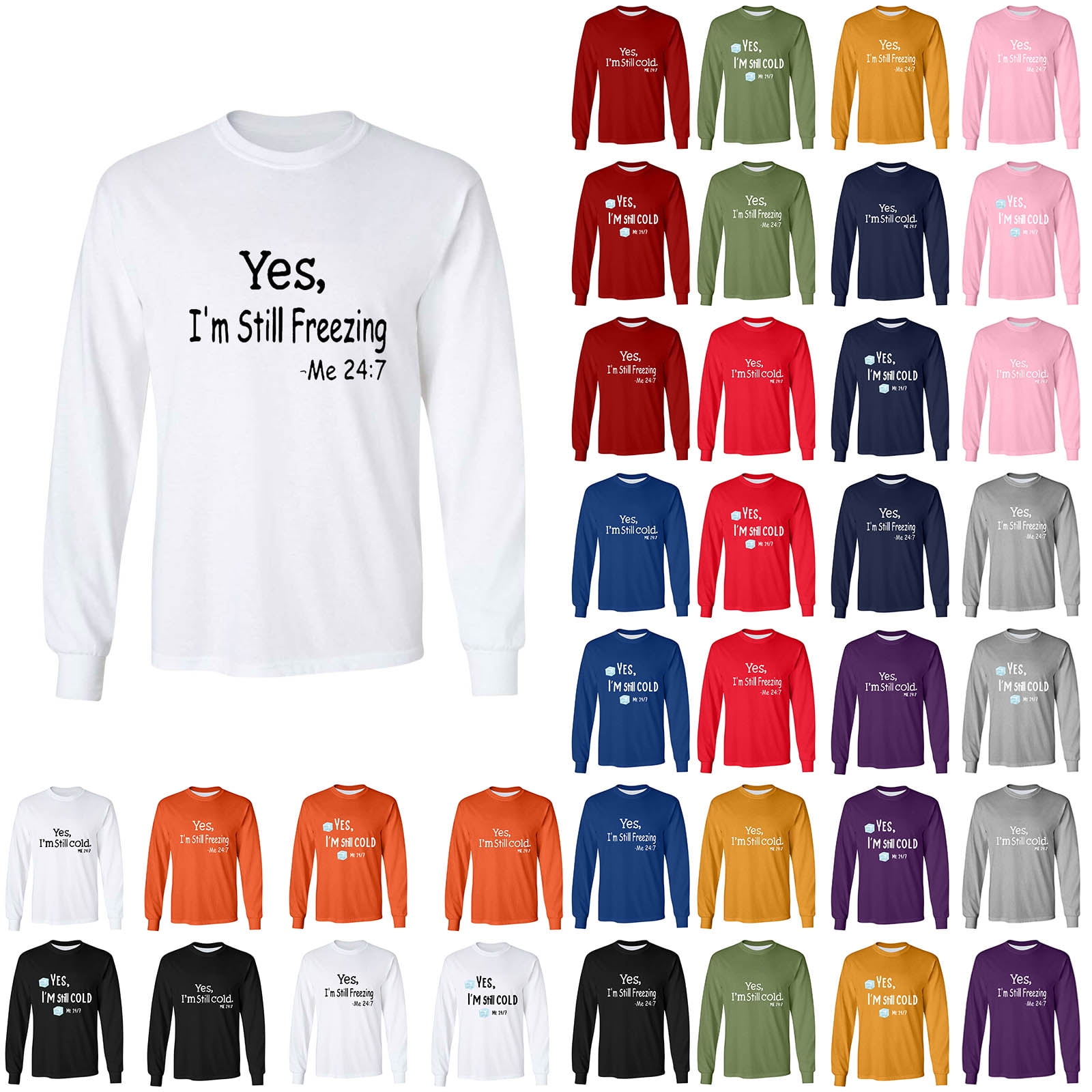 BiZtdJrK Men's Long Sleeve Crewneck Graphic Tees Loose Casual Workout ...