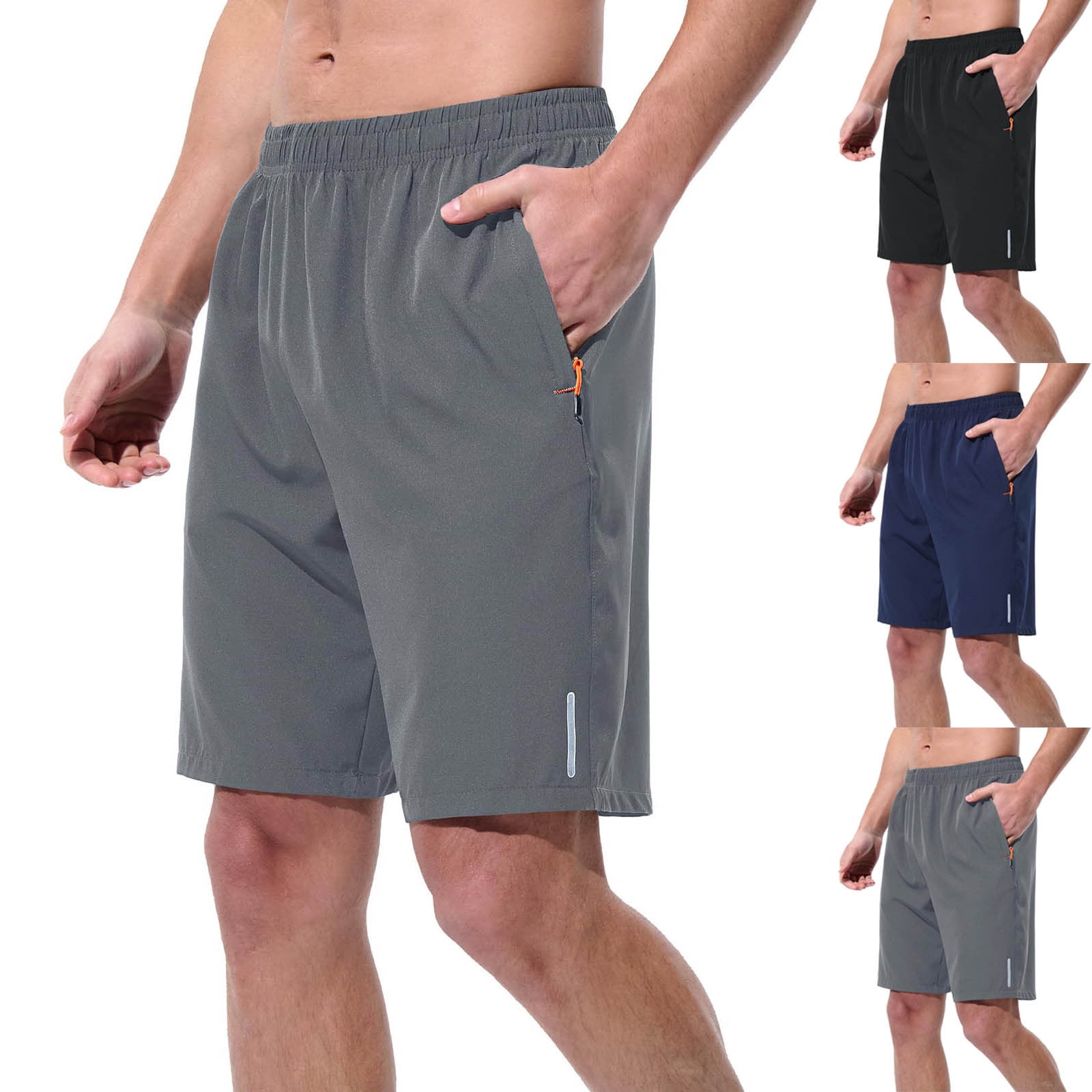 BiZtdJrK Mens 7" Athletic Shorts Quick Dry Running Workout Shorts ...