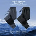 BiZtdJrK Mens Fleece Lined Pants for Cold Weather Athletic Workout ...