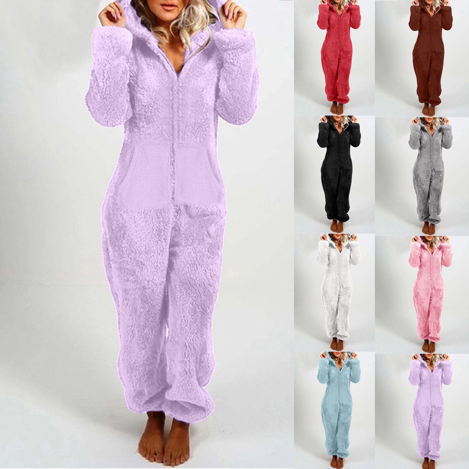 BiZtdJrK Ofertas Flash Del Dia Adult Onesie Pajamas for Women Warm ...
