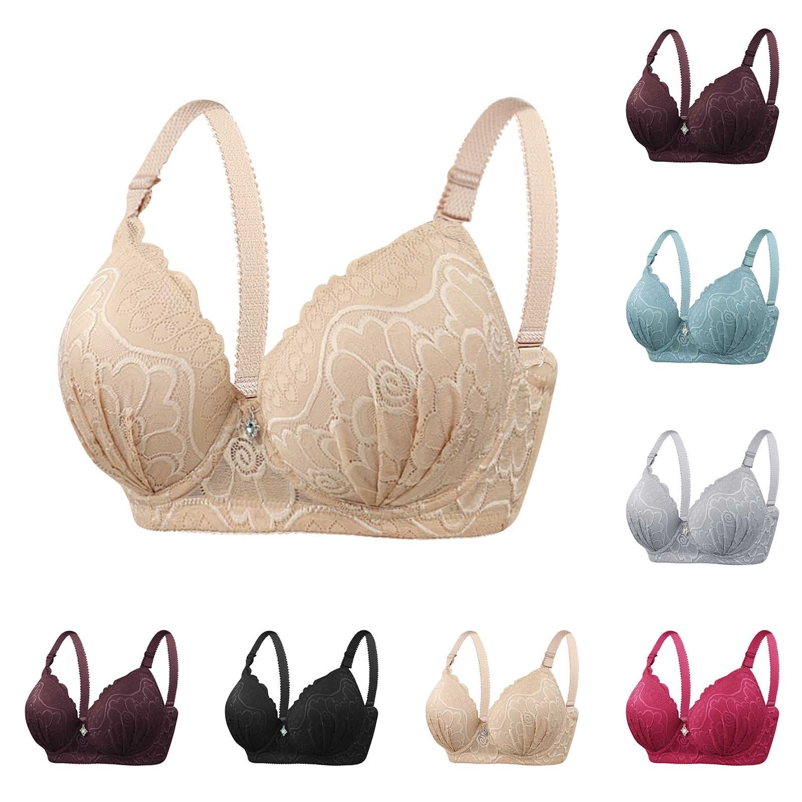 BiZtdJrK Prime By Hour, Women's Push-up Bra Lace Embroidery Full ...