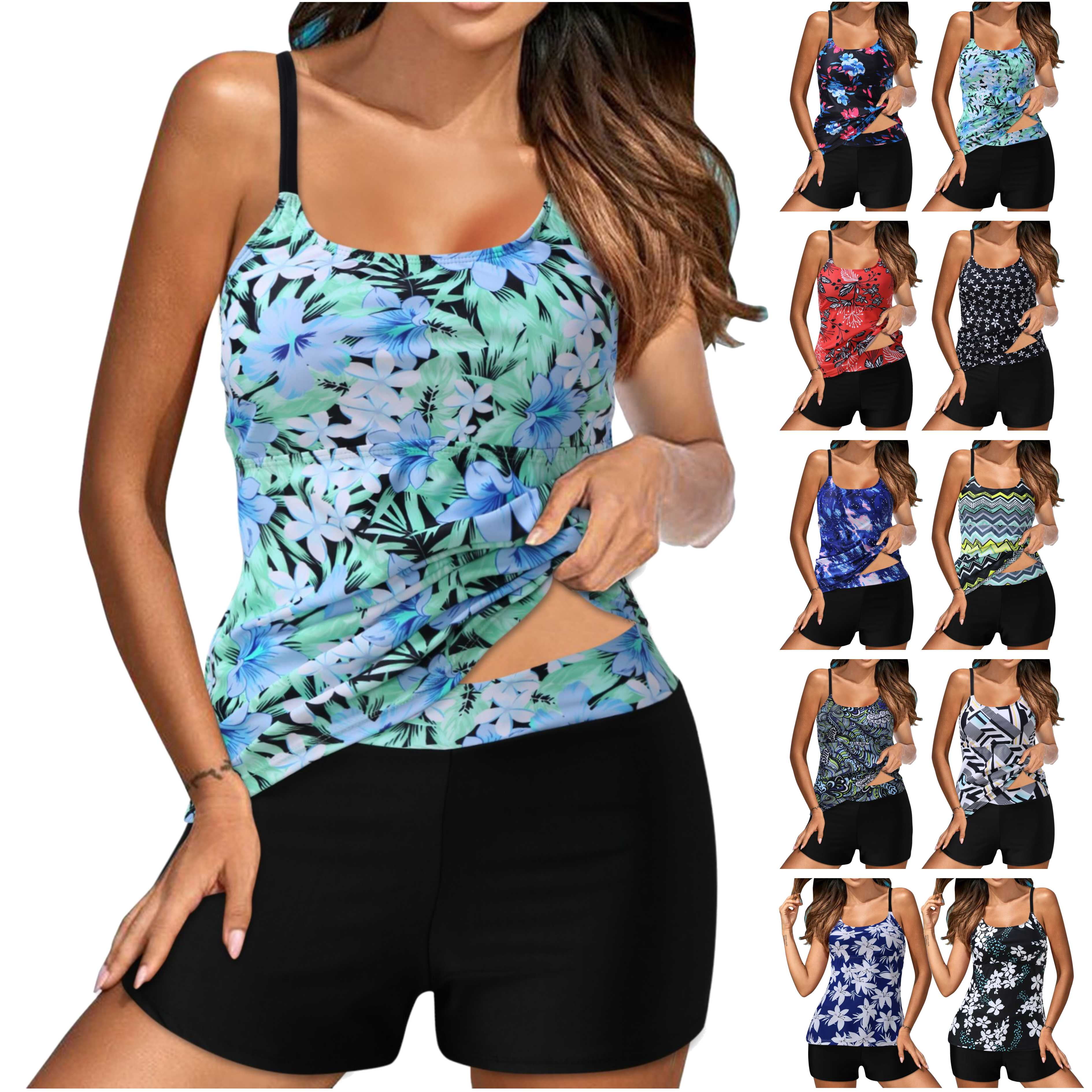 BiZtdJrK Sales Prime, Two Piece Tankini Swimsuits for Women with Shorts ...
