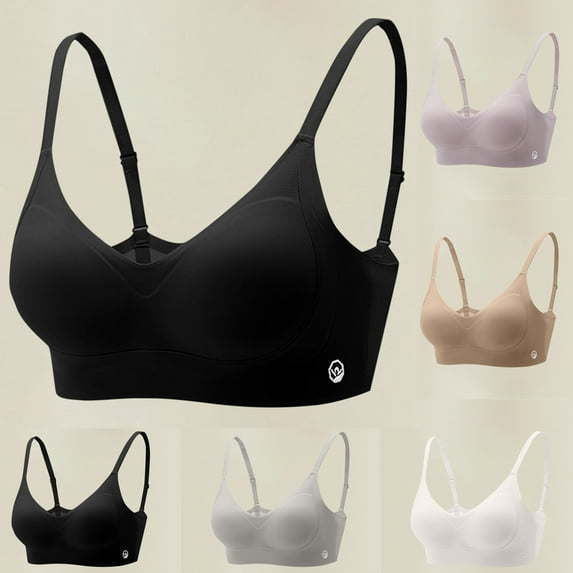 BiZtdJrK Seamless Bras for Women Adjustable Spaghetti Straps Wireless ...