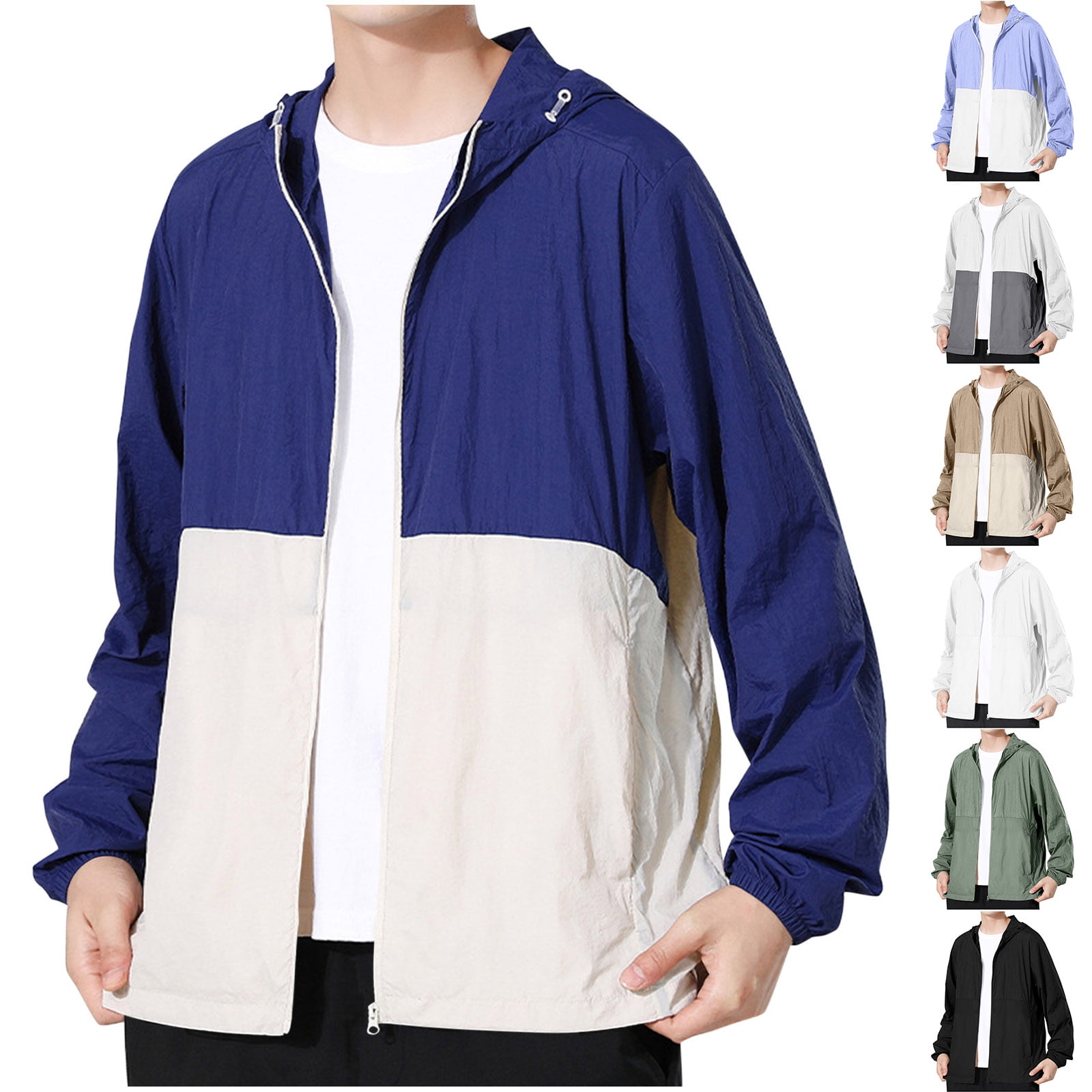 BiZtdJrK Sunproof Clothing for Men Lightweight Breathable Sun ...