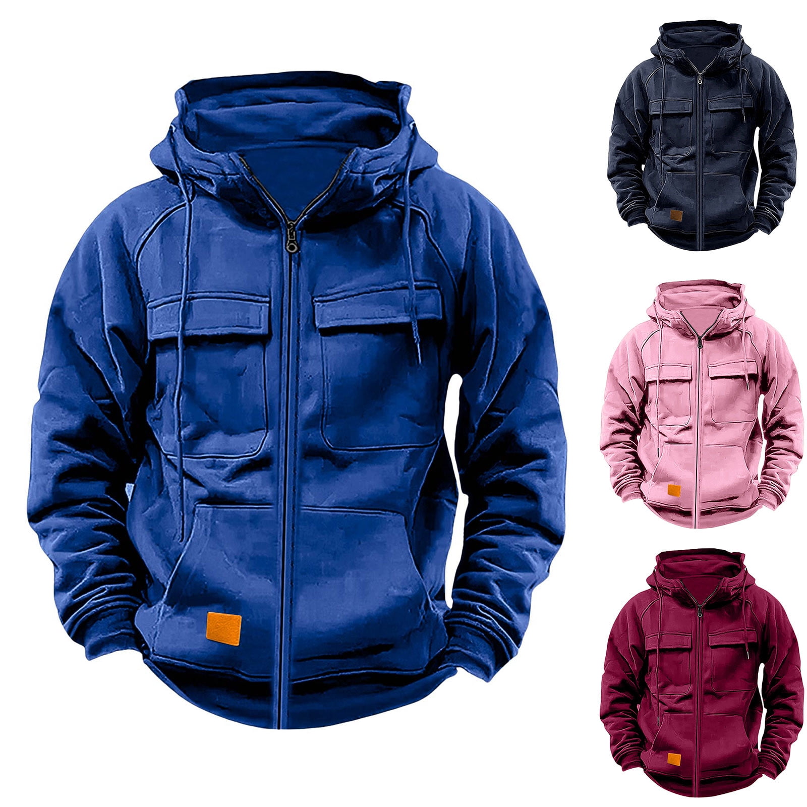 BiZtdJrK Tactical Hoodies for Men 2025 Full Zip Long Sleeve Workout ...