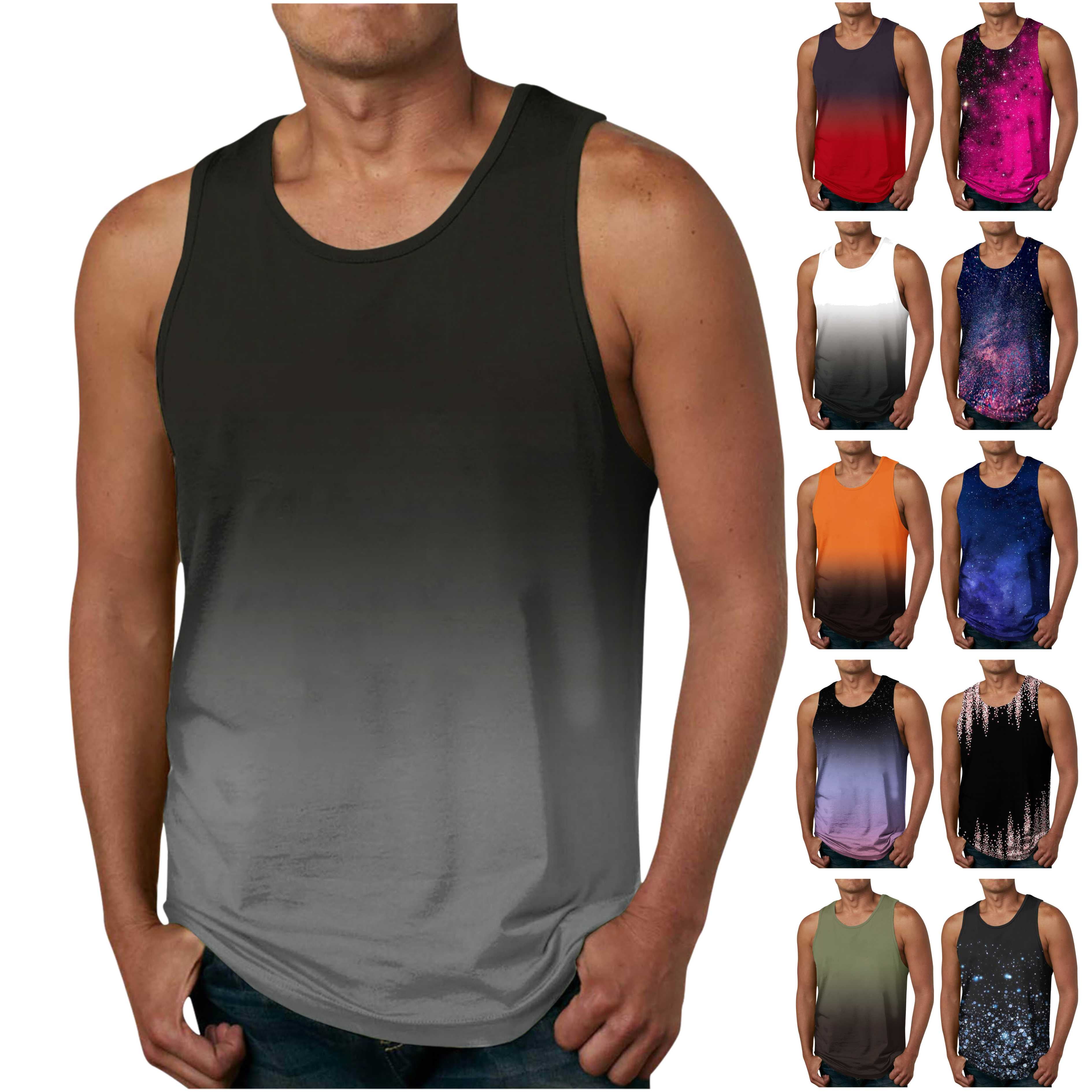 BiZtdJrK Todays Sale, Beach Shirts for Men 2025 Big and Tall Gradient ...