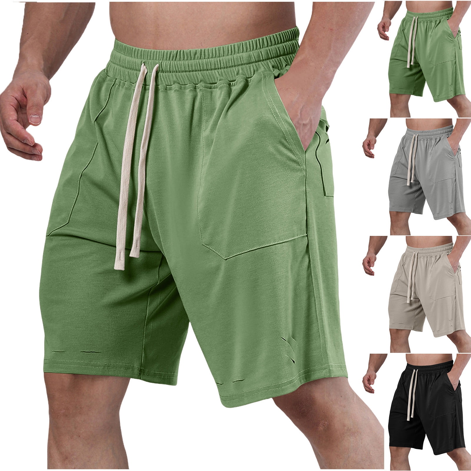 BiZtdJrK Vacation Sale, Mens Athletic Shorts Casual Ripped Breathable ...